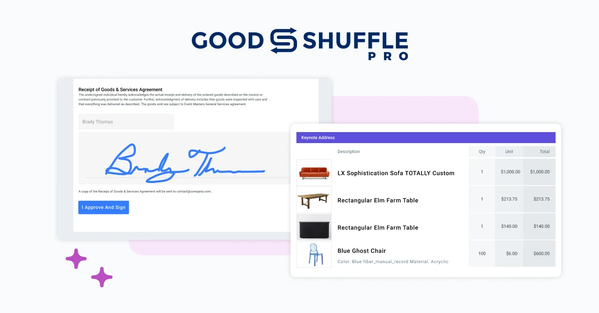 Sign & Pay Quotes - Goodshuffle Pro