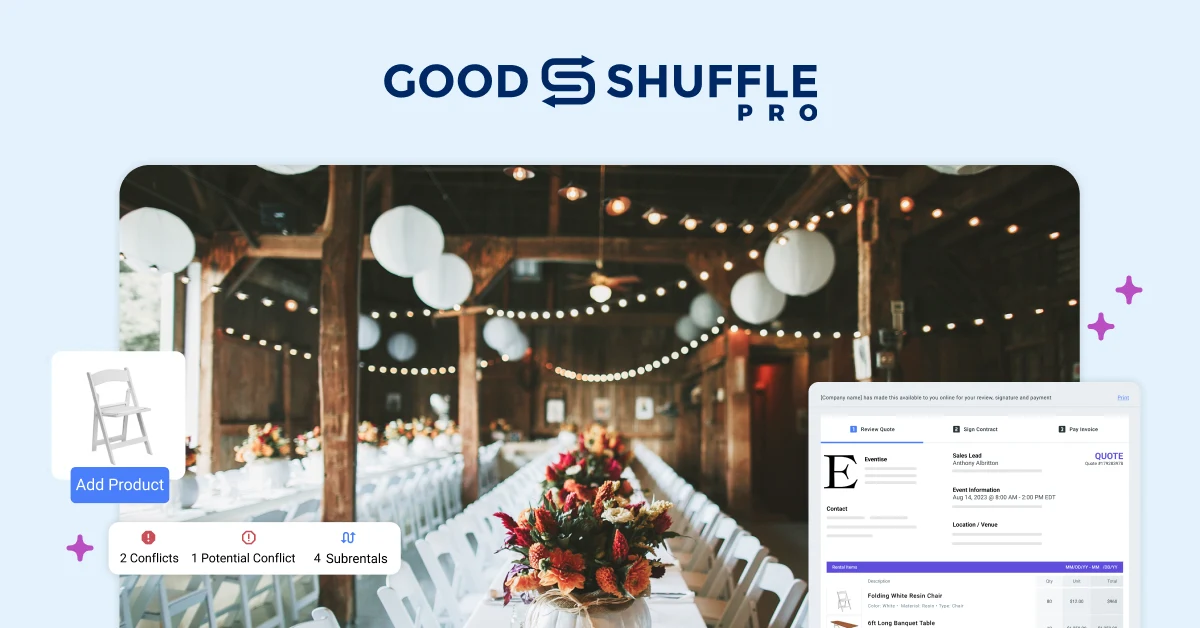 Event & Party Rentals - Goodshuffle Pro